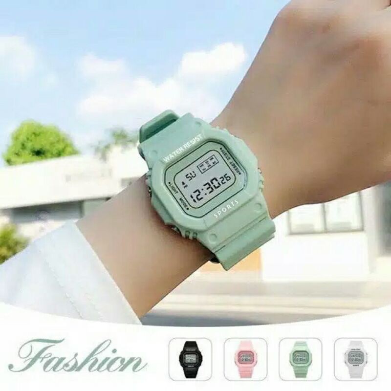 Jual JAM TANGAN RUBBER DIGITAL FASHION PRIA WANITA | Shopee Indonesia