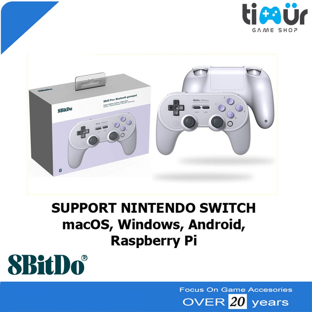Jual Stick Stik 8bitdo SN30 PRO+ Plus Joystick Wireless Gamepad ...