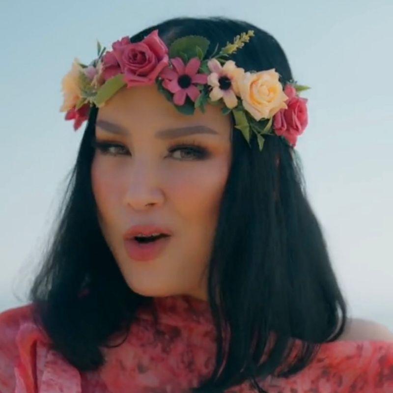 Jual Premium flower Crown mahkota bunga pink peach rose daisy | Shopee ...