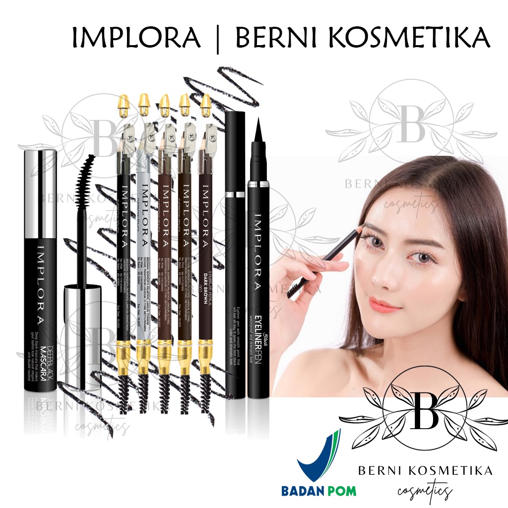 Jual IMPLORA Pensil Alis 2in1 - Soft Type Eyebrow Pencil Original BPOM ...