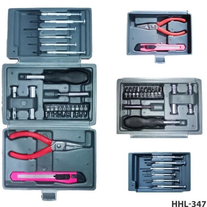Jual [COD] Tool Kit 24in1 Kombinasi Alat Tukang Set Toolbox Obeng Cut ...