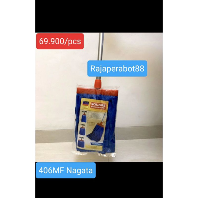 Jual PEL NAGATA MICROFIBER 406MF + GAGANG KAIN LAP BIRU ALAT PELAN ...
