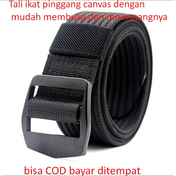 Jual Tali ikat pinggang canvas dengan mudah membuka dan memasangnya ...