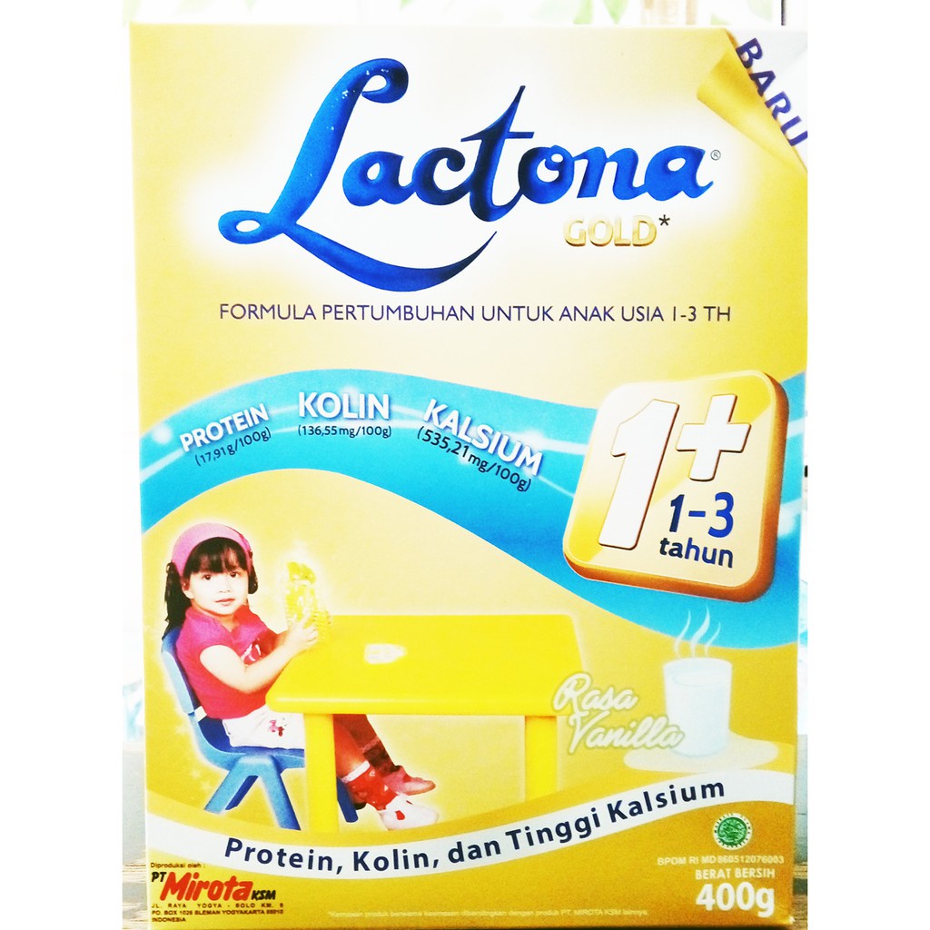 Jual Lactona Gold 1+ Vanila 400gr | Shopee Indonesia
