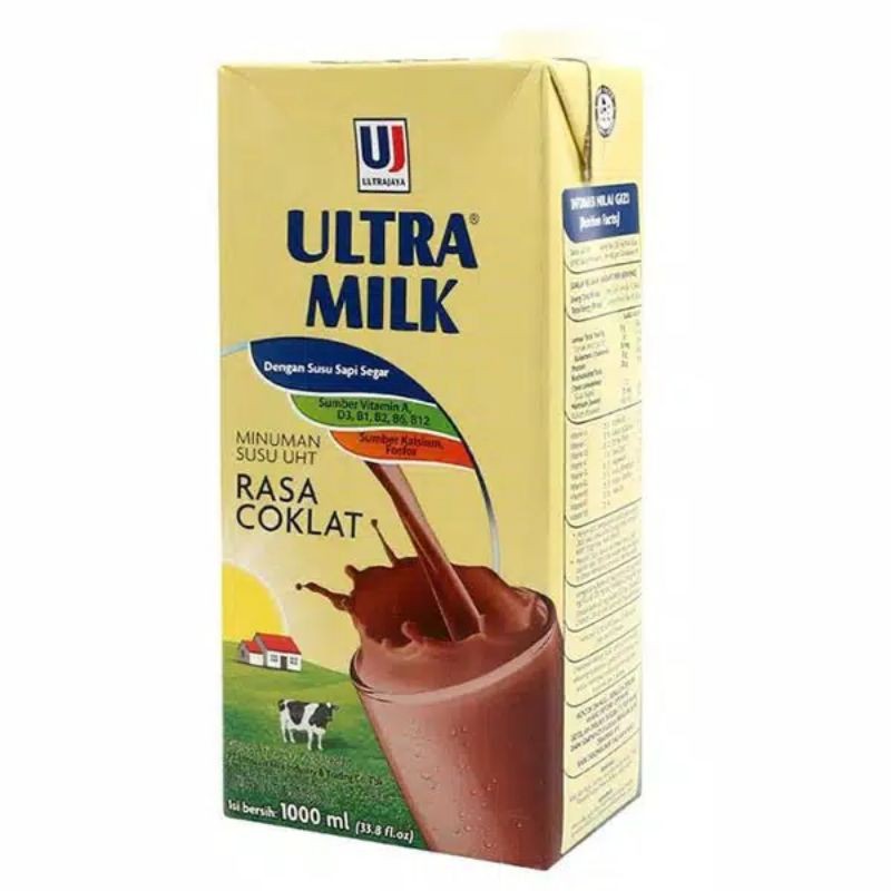Jual Ultra Milk UHT Coklat 1000ml | Shopee Indonesia