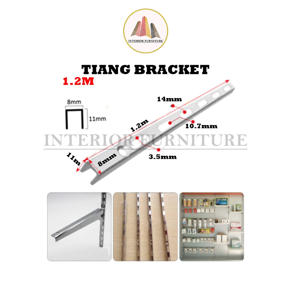 Jual Tiang Braket 1 M - 1.5 M / Penyangga Rak dan Display.. | Shopee ...