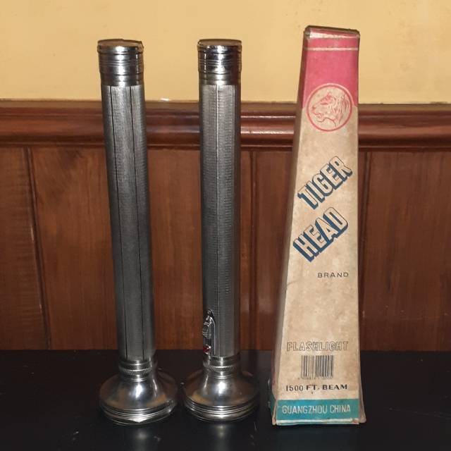 Jual Senter Jadul Langka Gagang Panjang 1500 FT Isi 5 Baterai | Shopee ...