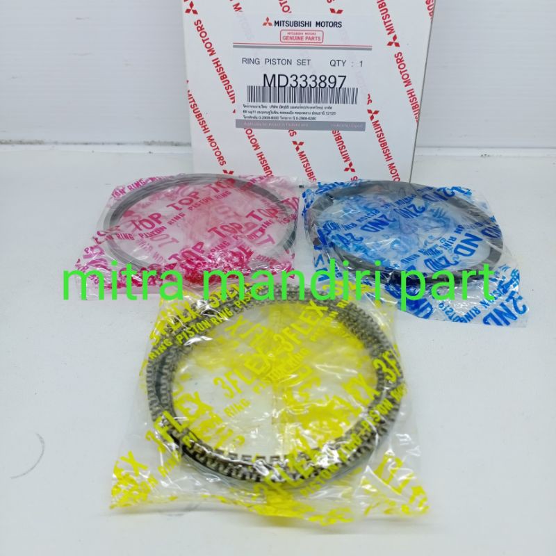 Jual RING PISTON RING SEHER MITSUBISHI T120SS INJEKSI INJECSI 4G15 1 ...