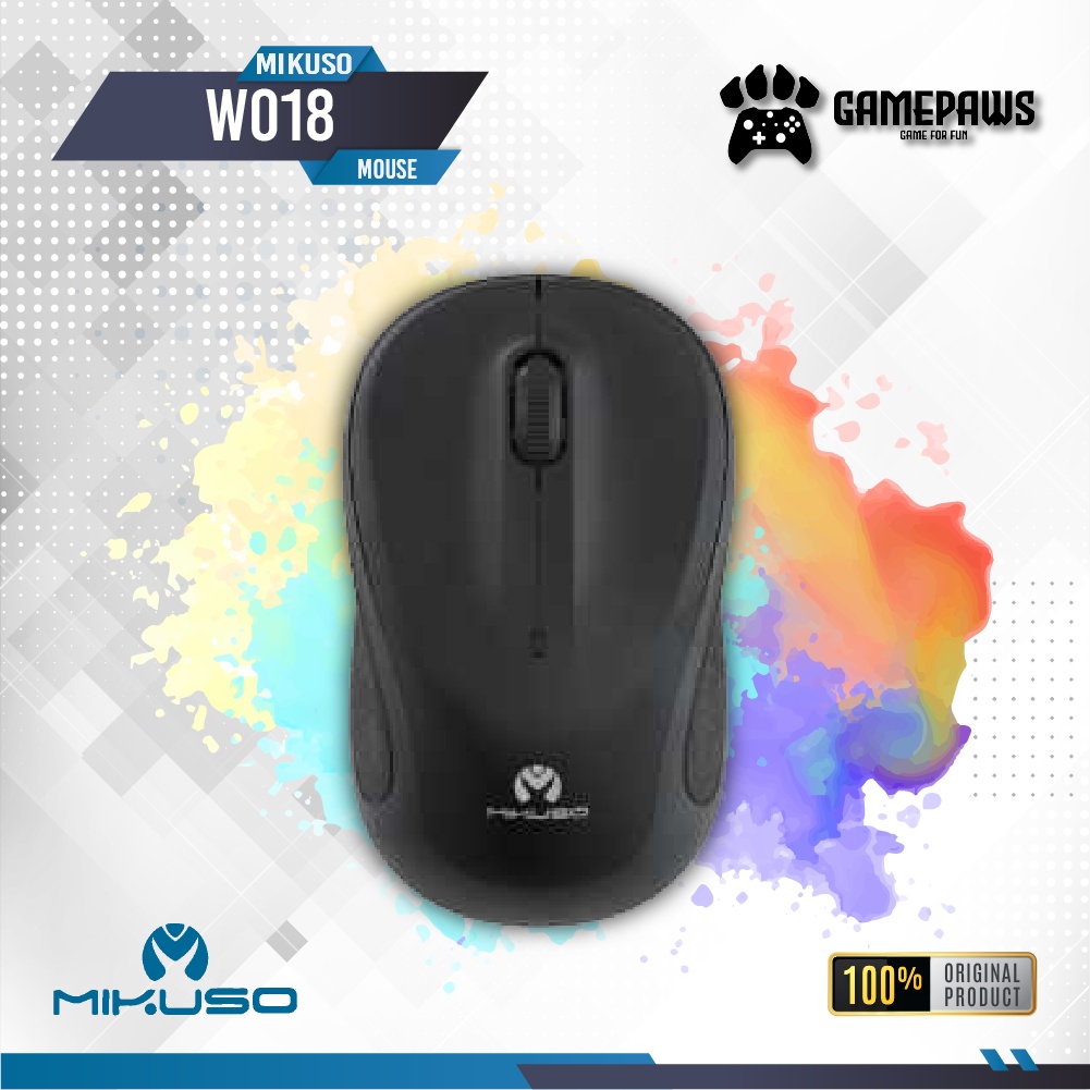 Jual Mikuso MOS-W018 Mouse Wireless USB Optical 2.4GHz | Shopee Indonesia