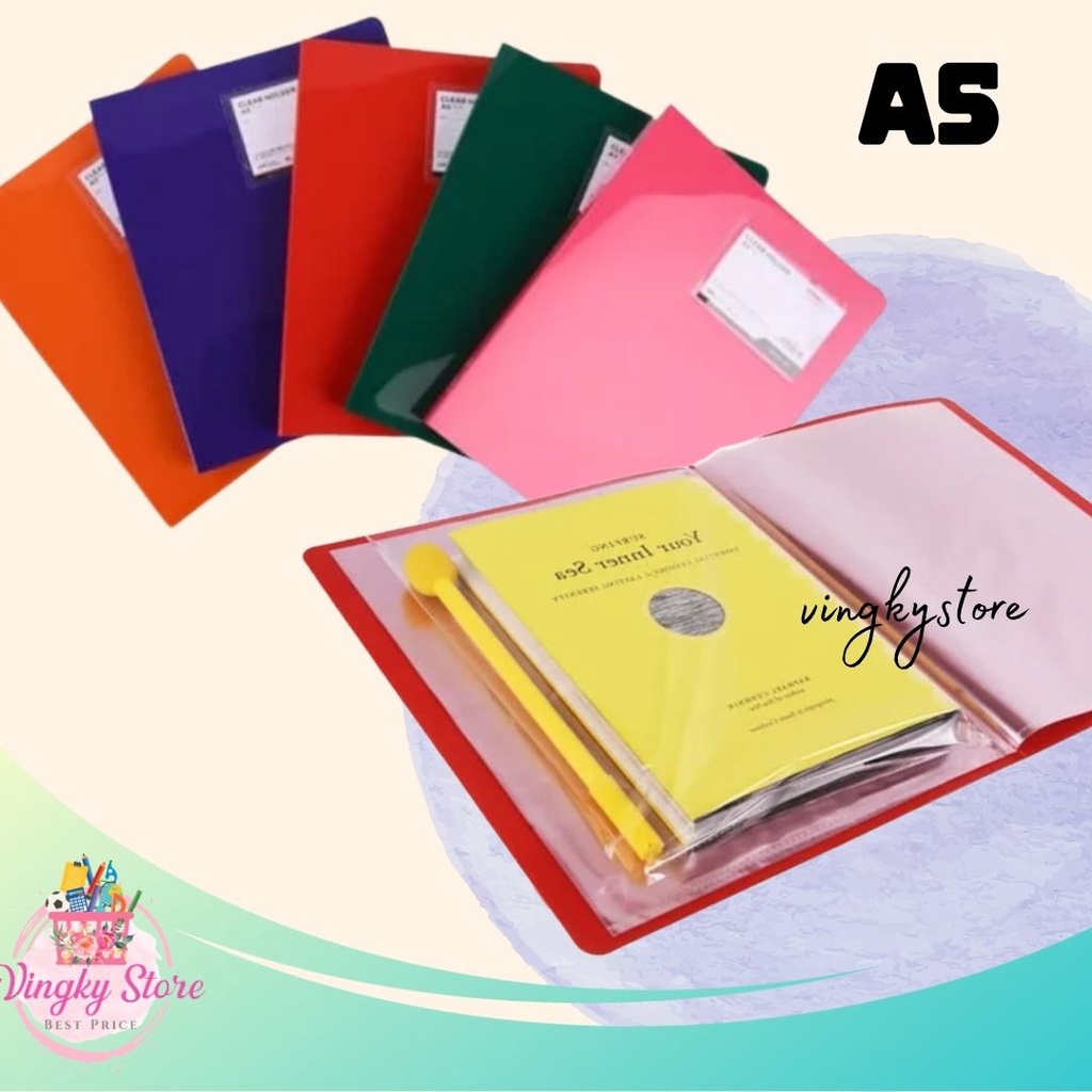 Jual Map Plastik / Clear Holder A5 Inter X Folder isi 20 lembar ...