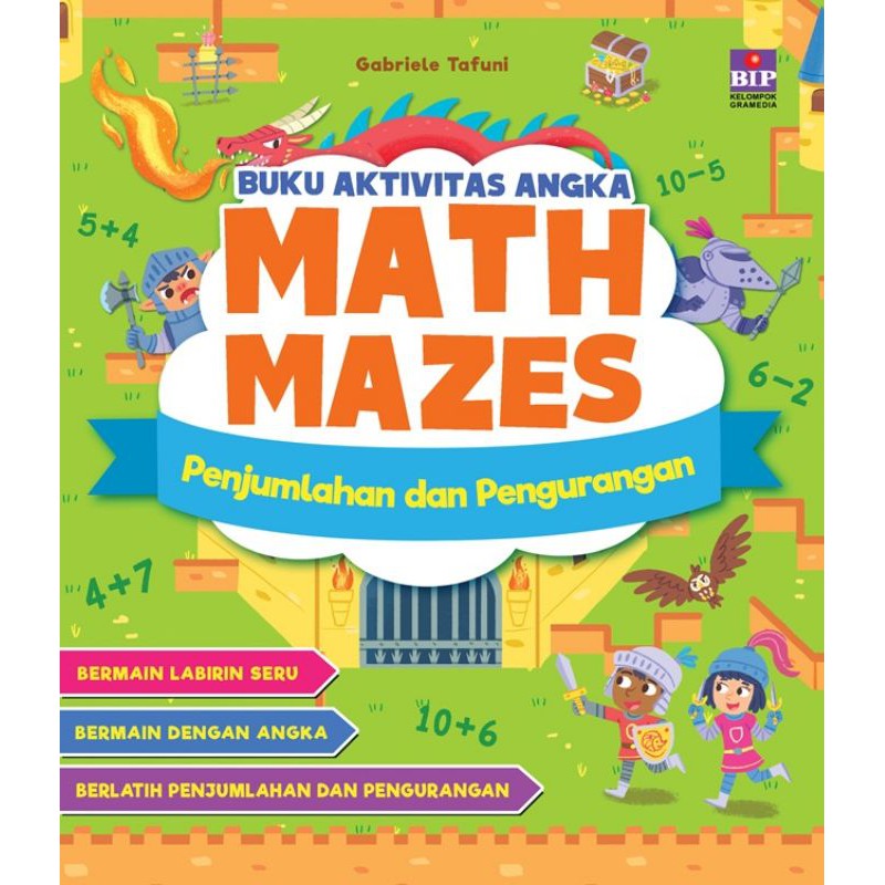 Jual Buku Buku Aktivitas Angka Math Maze Penjumlahan Dan Pengurangan ...