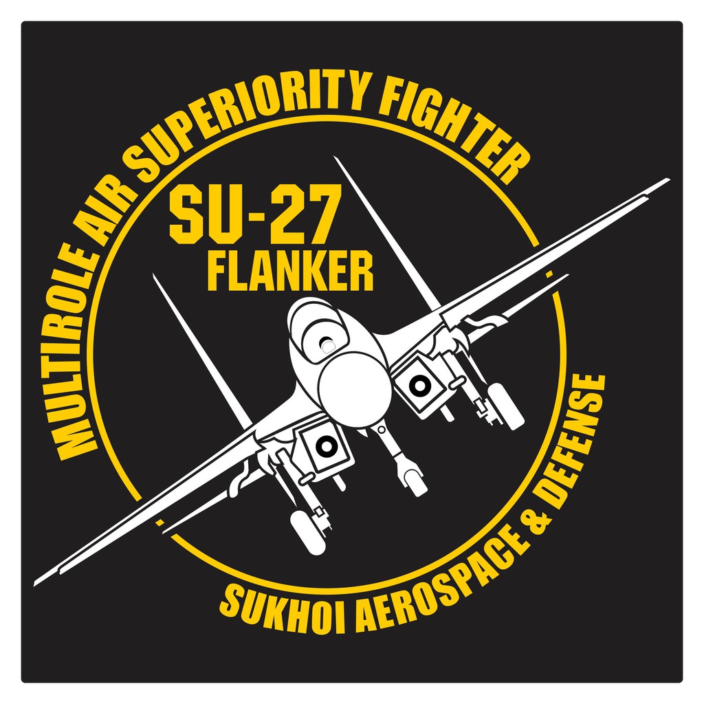 Jual Flanker Sukhoi Su-27 Round Cutting Sticker | Shopee Indonesia