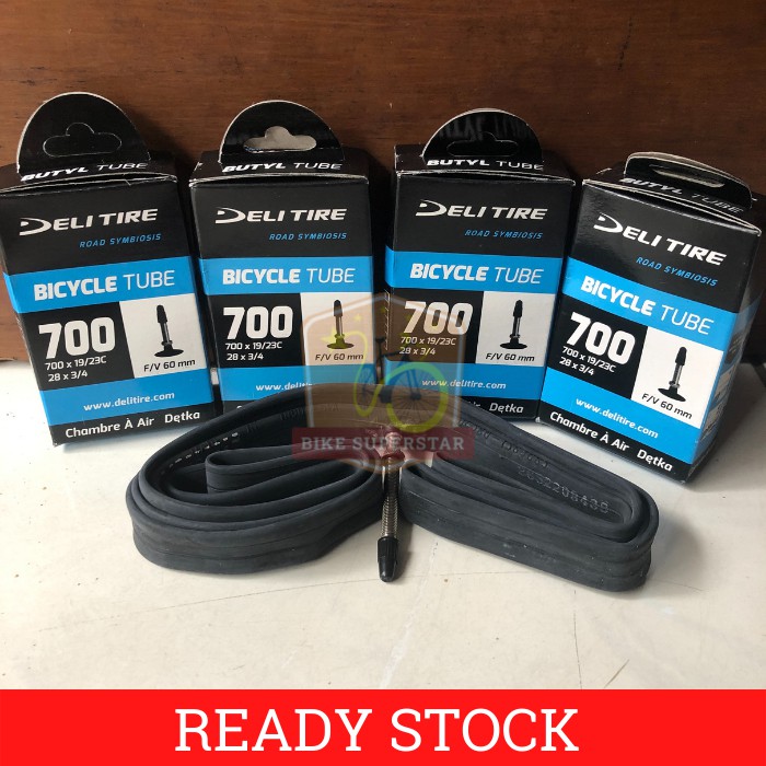 Jual Ban Dalam Sepeda Ukuran 700 x 19 / 23 c Swallow Deli Tire FV Pentil Fixie Presta 6 cm 60 mm ...