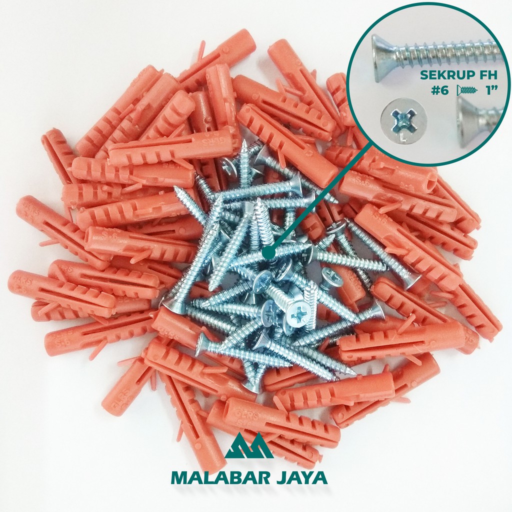 Jual Fiser S6 + Skrup FH / 1 Pack / Harson | Shopee Indonesia