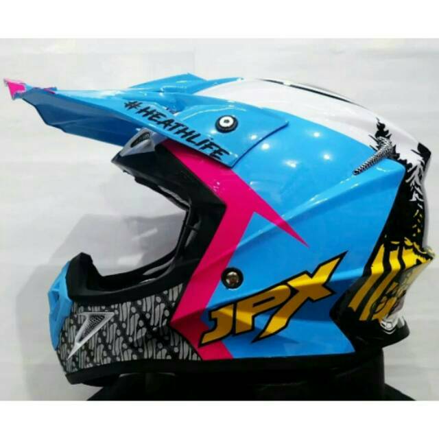 Jual helm JPX moto Cross trail ktm klx crf X26 Lewis Cornish White ...