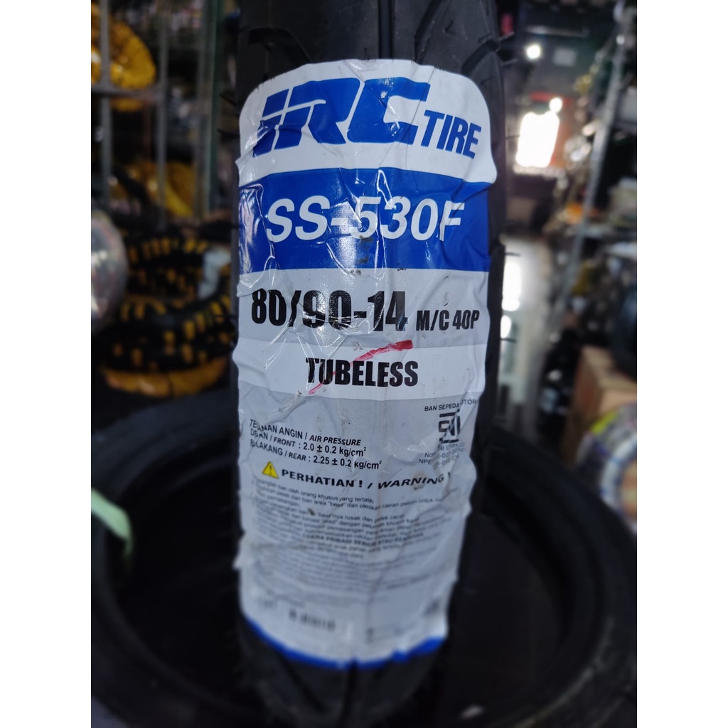 Jual IRC 80 / 90 - 14 SS-530F 809014 Ban luar Matic Versi TUBELESS Matic Original Free pentil ...