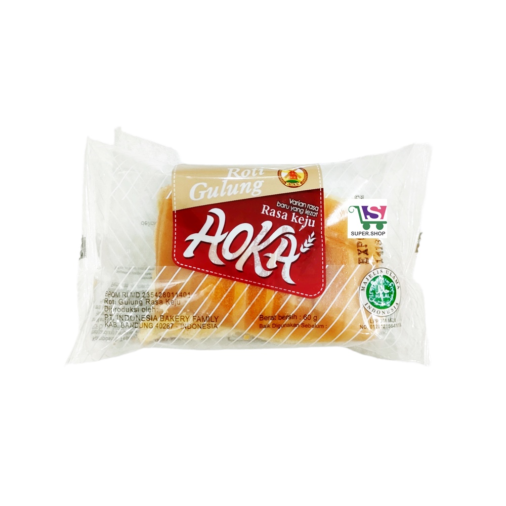 Jual AOKA Roti Gulung Rasa Cokelat 60 Gram | Shopee Indonesia