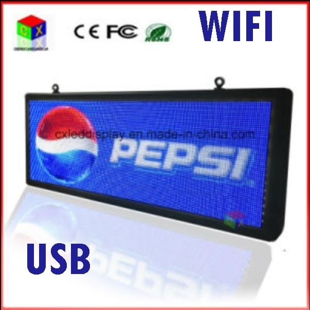 Jual Videotron full color LED Running Text RGB 1m x 1m Wifi Outdoor ...