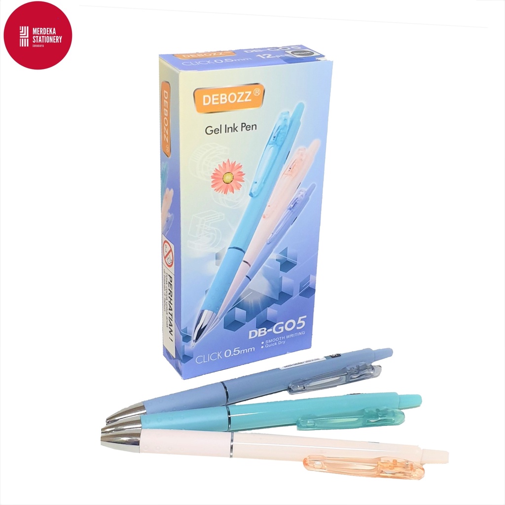 Jual (ISI 12)Pulpen/Bolpen/Ballpoint/Ballpen Gel Cetekan/Click Debozz ...