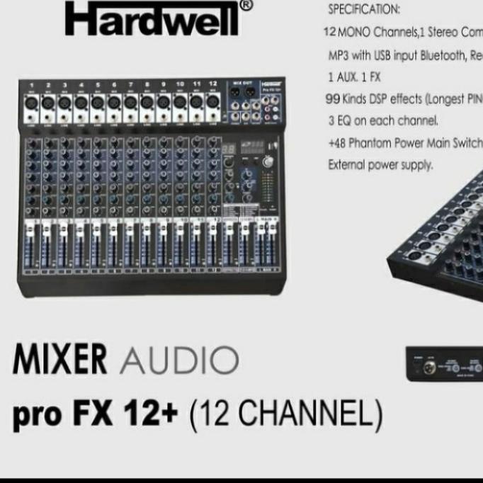 Jual Mixer Audio Mixer Hardwel pro FX 12+ ( 12 Chanel) ORI | Shopee ...