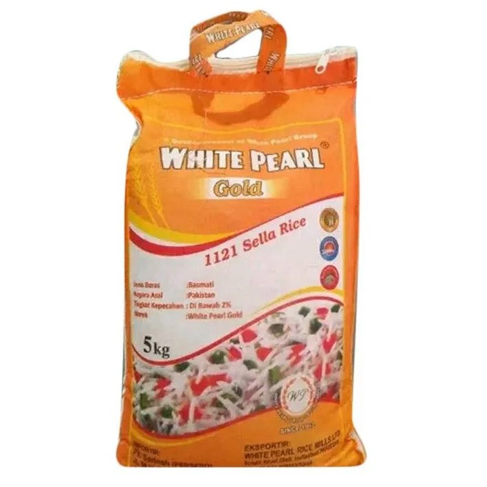 Jual Beras Basmati White Pearl Gold Original Packing 5 Kg | Shopee ...