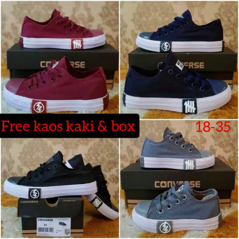 Jual SEPATU CONVERSE ANAK FLASH UNDEFEATED OX PREMIUM SEKOLAH ANAK BABY ...