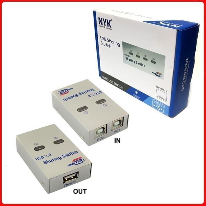 Jual Kvm | Nyk Auto Switch Printer 2Port/Usb Sharing Switch Printer ...