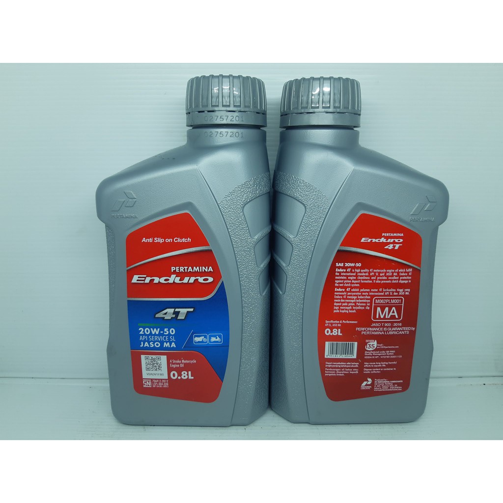 Jual OLI MESIN ENDURO 4T SAE 20W-50 800ML (DIJAMIN ASLI) | Shopee Indonesia
