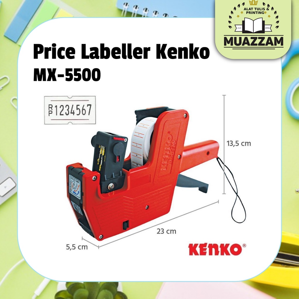 Jual Kenko Price Labeller Kenko MX-5500 / Mesin Cetak Lebel Harga 1 ...