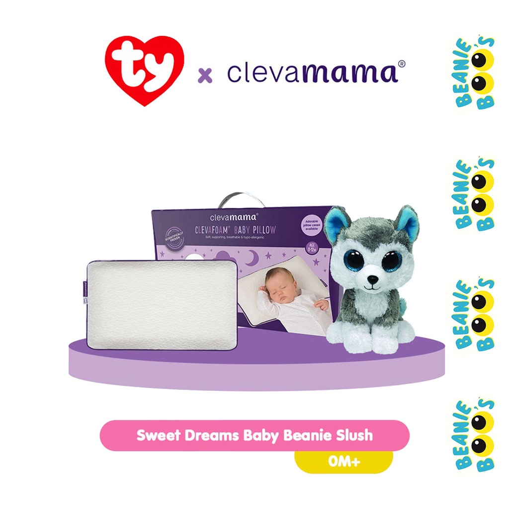 Jual TY Beanie Boos Slush Dog x Clevafoam Toddler Pillow | Shopee Indonesia