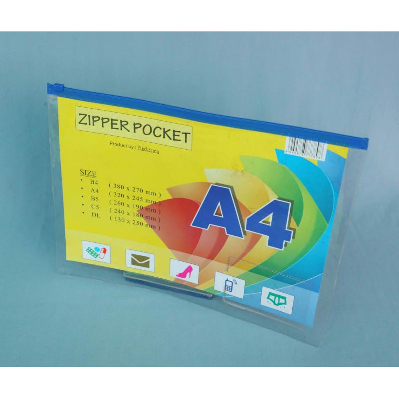 Jual Zipper Pocket A4 ( Zipper serba guna ) | Shopee Indonesia