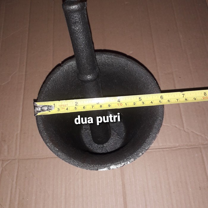 Jual [RESTOCK] LUMPANG BESI UNTUK TUMBUK BUMBU JAMU DLL. UKURAN KECIL ...