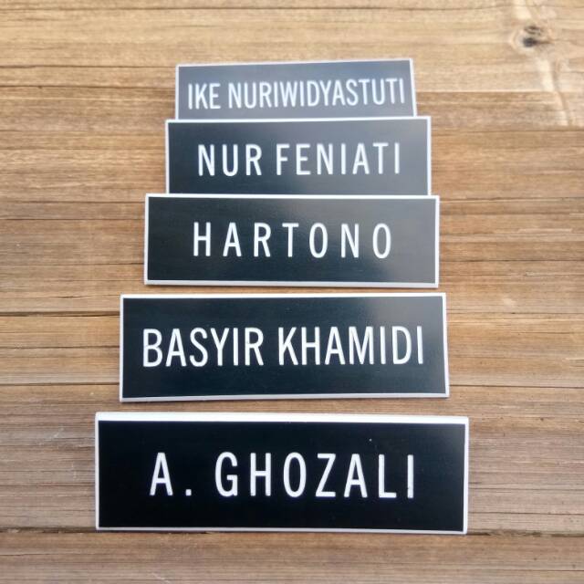 Jual Nama baju / name tag bayangkari | TNI | POLRI ( ukuran 2,5 x 8 cm ...