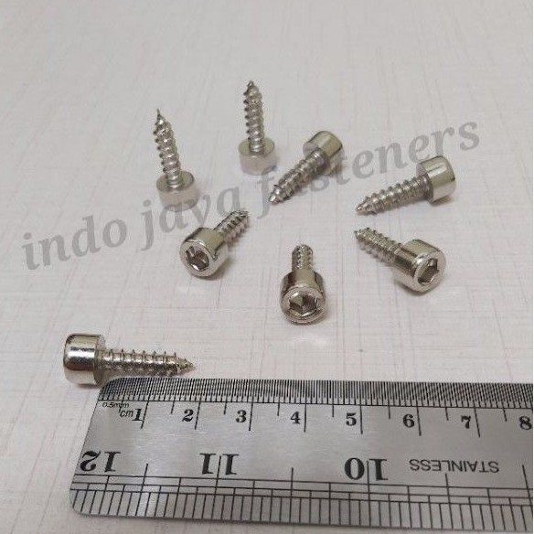 Jual Baut ulir Baut Skrup monel uk5x15mili(isi 10pcs) | Shopee Indonesia