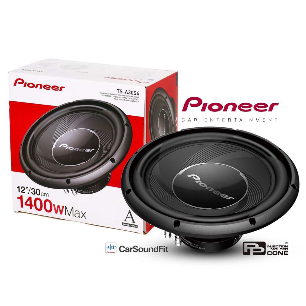 Jual Pioneer TS-A30S4 Subwoofer 12 inch Max. 1400 Watt IMPP Cone ...