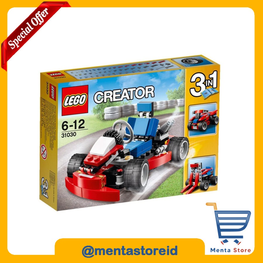 Jual LEGO Creator 31030 Red Go-Kart 3 in 1 Model Bike and Forklift ...