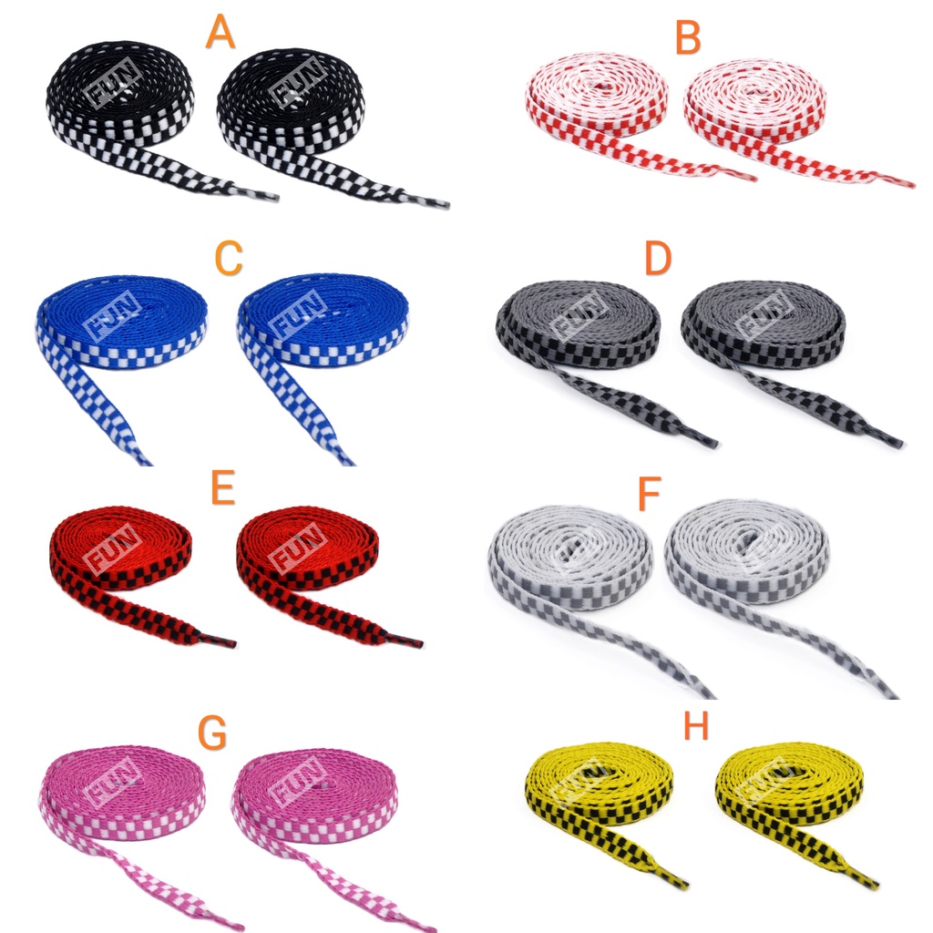 Jual Laces Checkerboard / Shoelaces Checkerboard / Tali Sepatu Catur ...