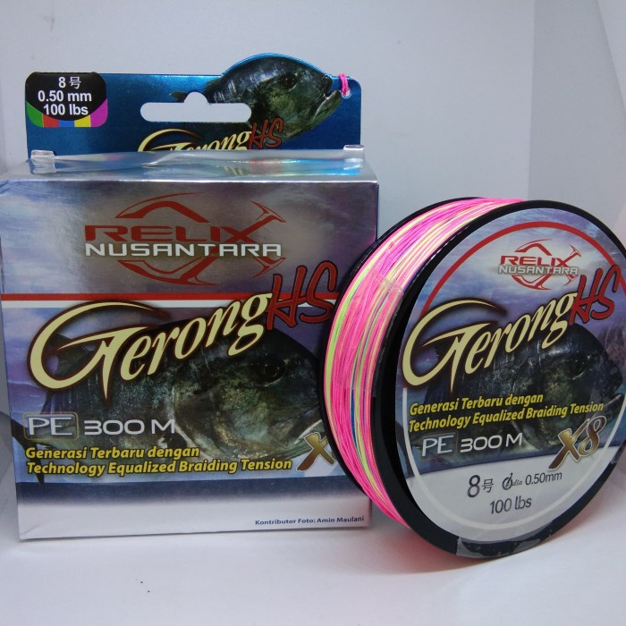 Jual PE RELIX NUSANTARA GERONG HS X8 / 300m (MULTICOLOR) | Shopee Indonesia