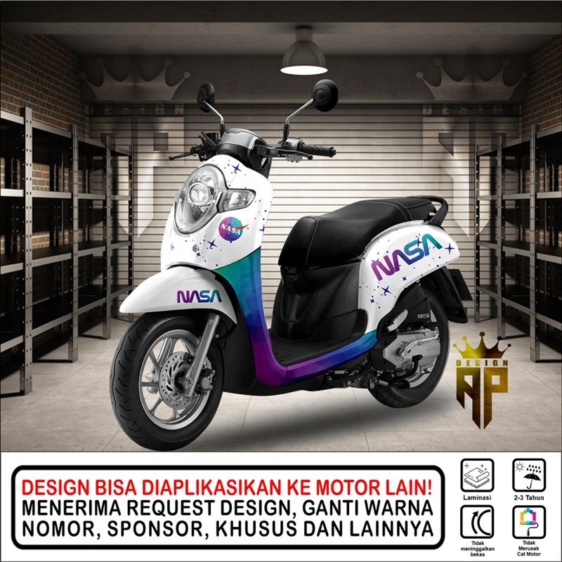 Jual decal sticker scoopy full body FI scopy dekal stiker skopi karbu ...