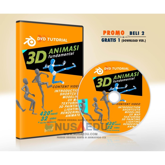 Jual video tutorial animasi 3D dengan software Blender - digital ...