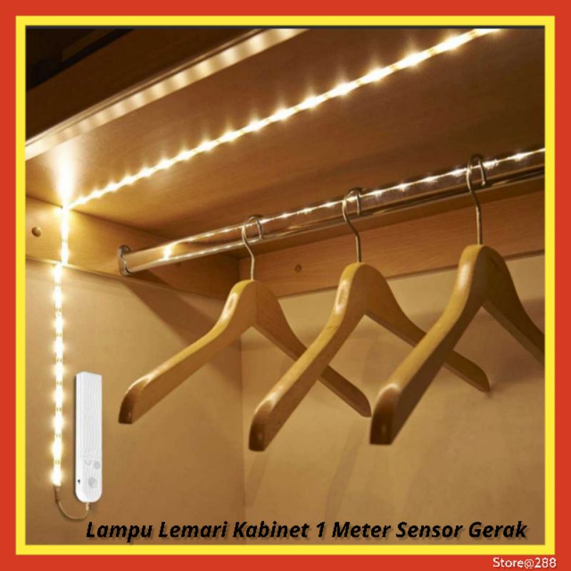 Jual Lampu LED Strip Lemari Wardrobe Backdrop Kabinet Interior Sensor ...