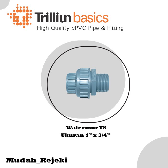 Jual Watermur / Water Mur / Union Socket TS Ukuran 1" x 3/4" Trilliun ...