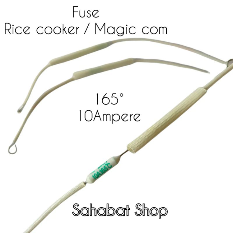 Jual FUSE RICE COOKER / MAGIC COM 165° DERAJAT 10AMPERE 250V MULTI BISA ...