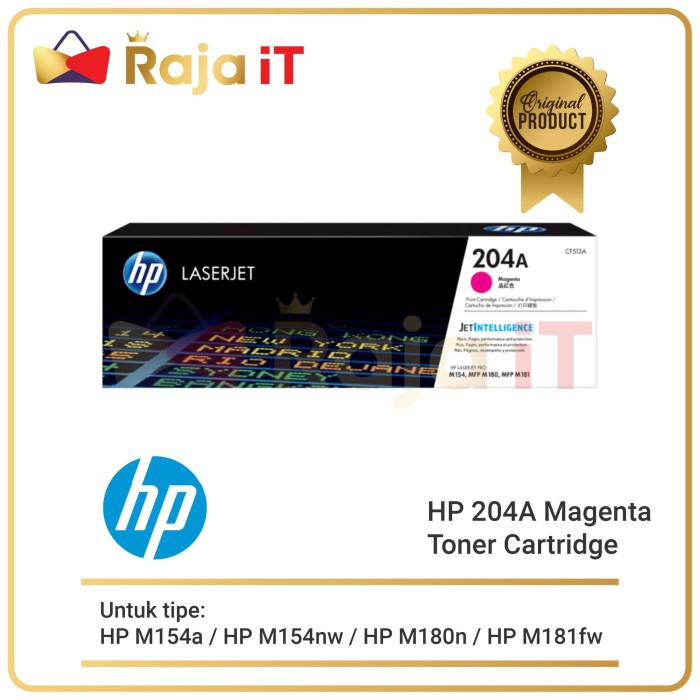 Jual HP Toner Cartridge 204A Magenta Original (CF513A) | Shopee Indonesia