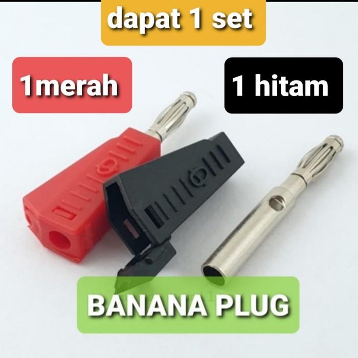 Jual colokan jack soket jek banana plug bulat segi mh steker bush ...