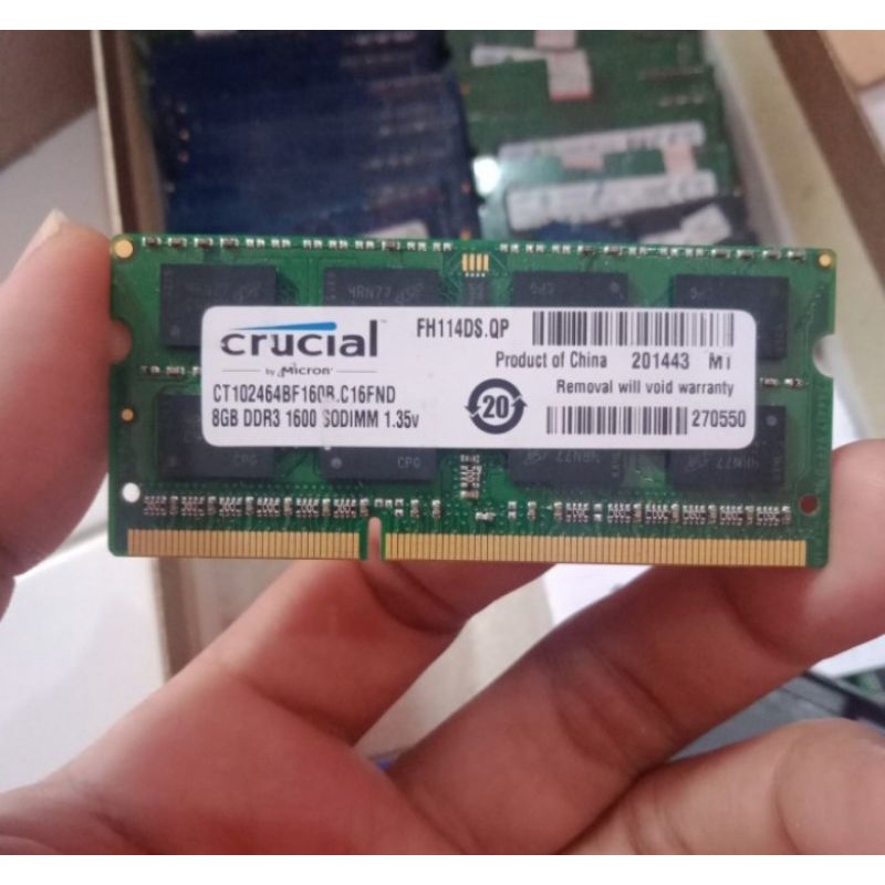 Jual RAM 8GB DDR3L PC3L 1.35 volt CRUCIAL | Shopee Indonesia