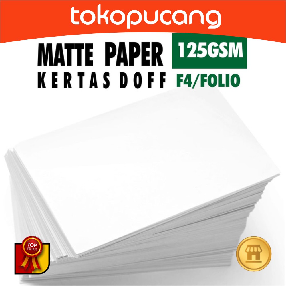 Jual Matte paper F4 Folio 1 sheet Kertas Doff lembaran | Shopee Indonesia