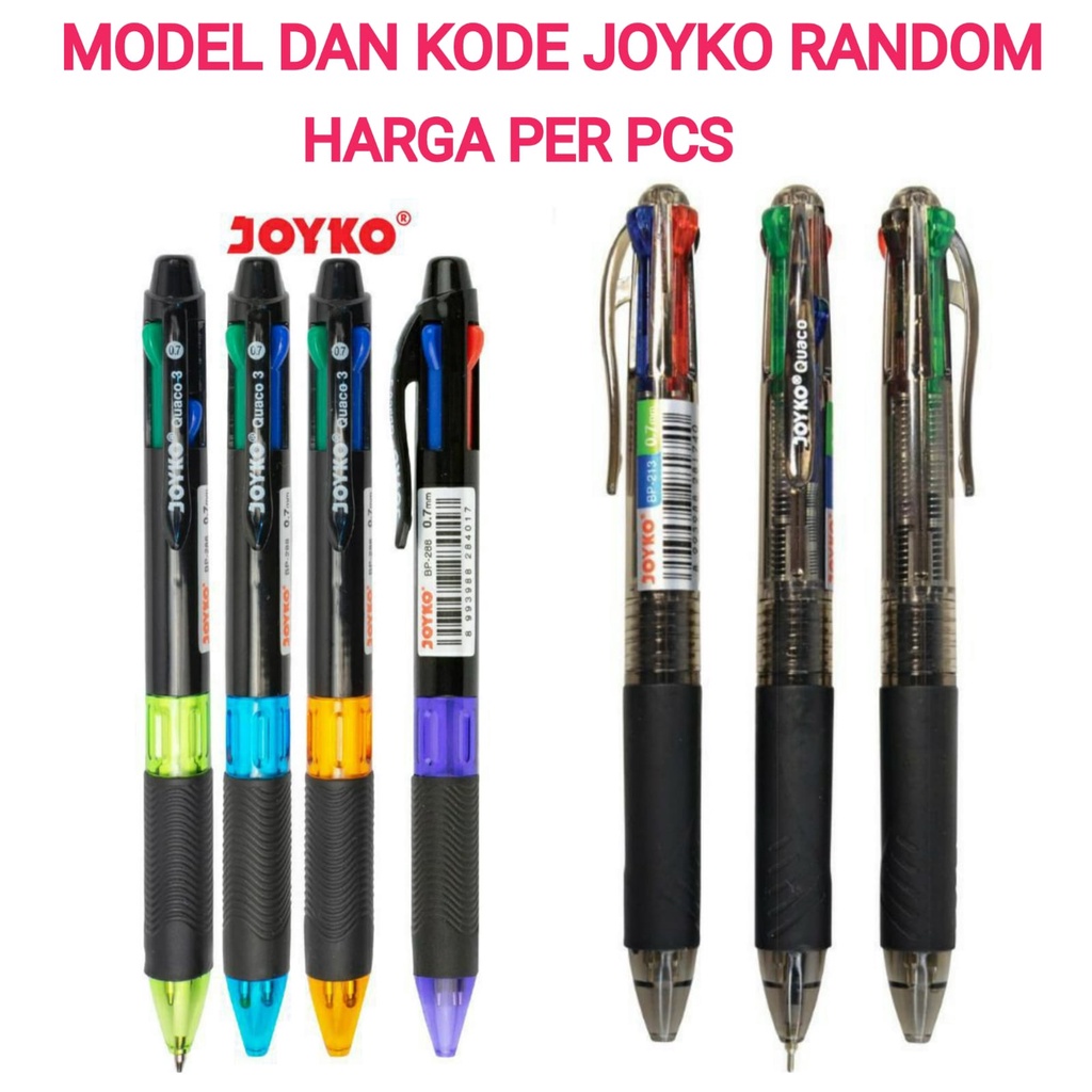 Jual Pulpen 4 Warna Quaco Joyko | Shopee Indonesia