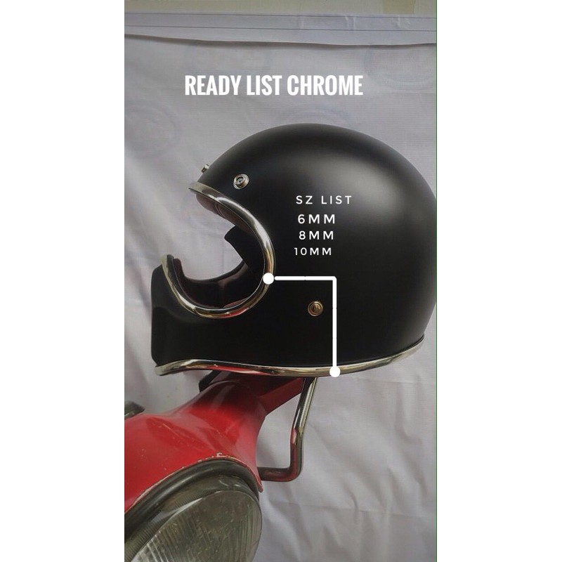 Jual List Chrome Helm Custom | Shopee Indonesia