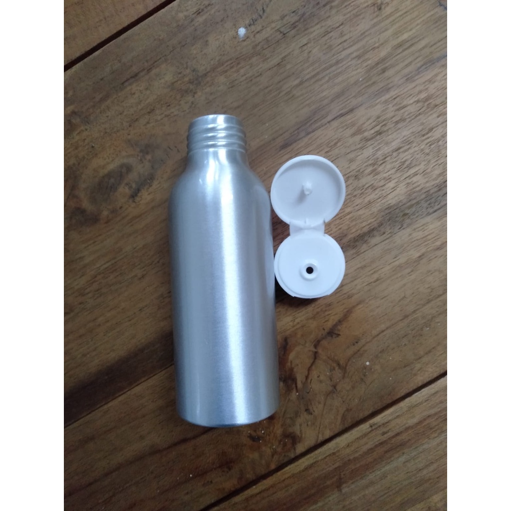 Jual BOTOL ALUMUNIUM 100 ML TUTUP FLIP TOP | Shopee Indonesia